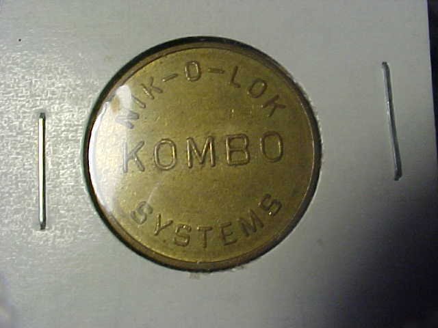 NIK-O-LOK KOMBO SYSTEMS TOKEN! GG133UXX