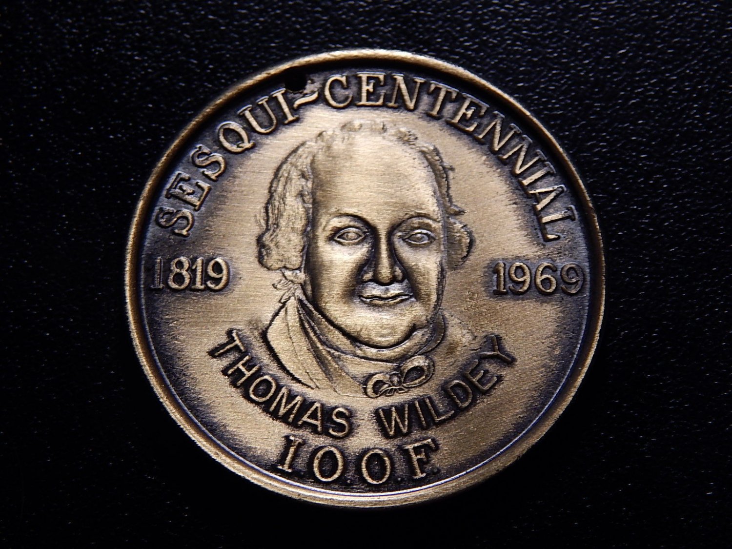 THOMAS WILDEY SESQUICENTENNIAL INDEPENDENT ORDER OF ODD FELLOWS TOKEN ...