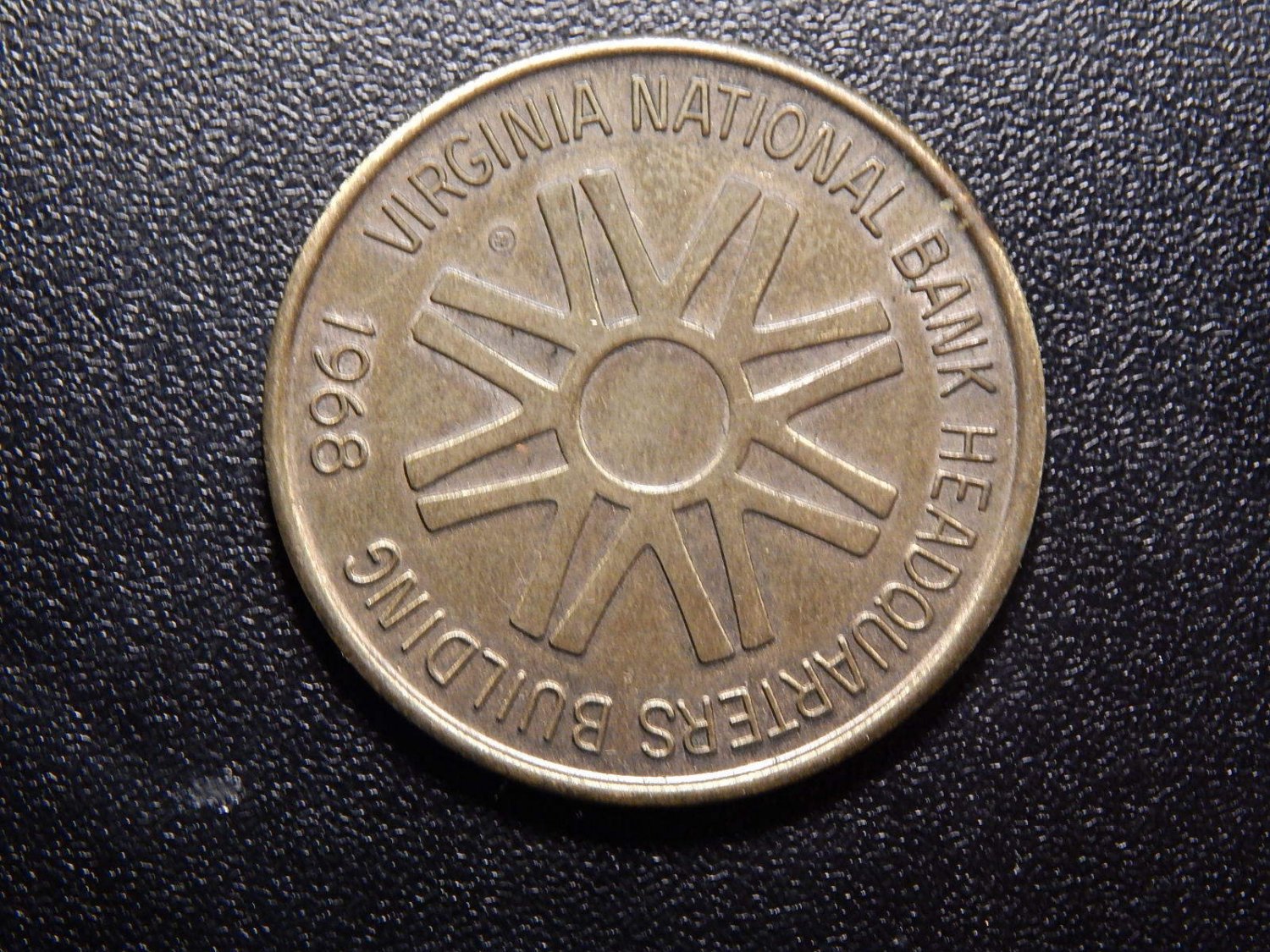 1968 VIRGINIA NATIONAL BANK HEADQUARTERS BUILDING NORFOLK VA TOKEN ...