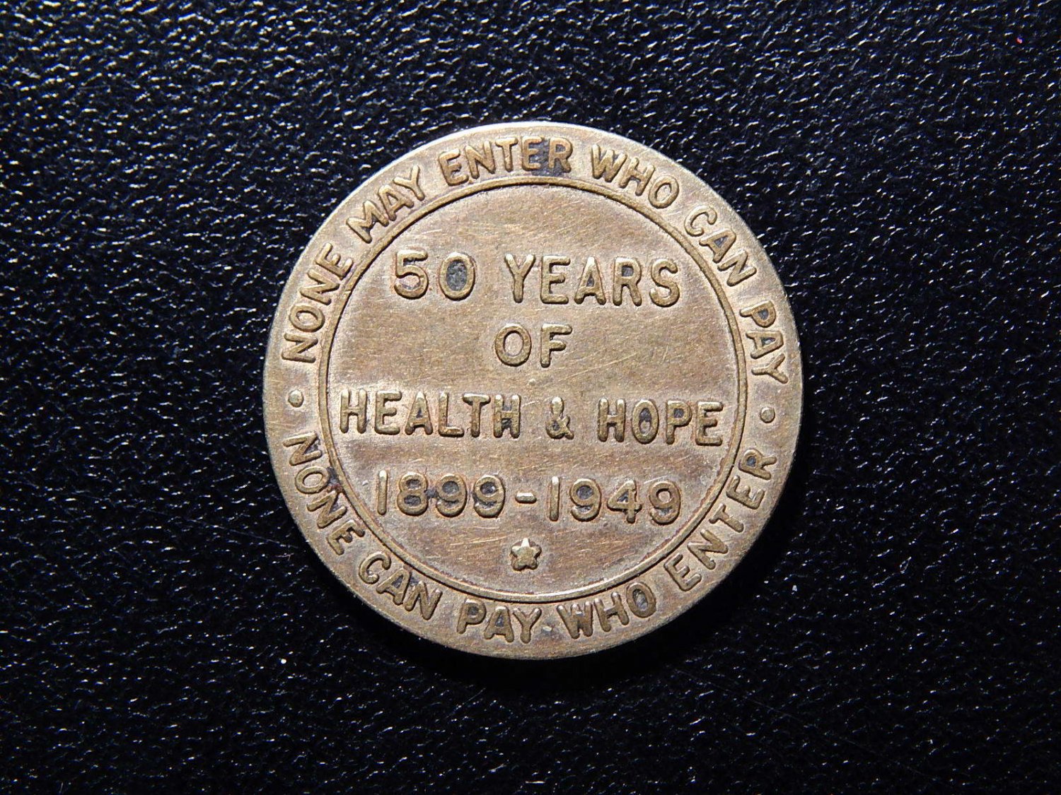 NATIONAL JEWISH HOSPITAL AT DENVER GOLDEN ANNIVERSARY TOKEN! PP148TXX