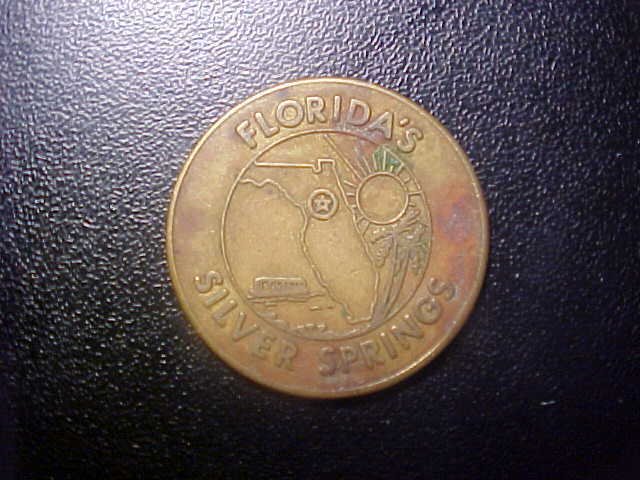 FLORIDA SILVER SPRINGS GOOD LUCK TOKEN! FREE SHIPPING! EE79UXX