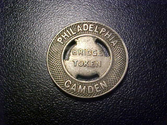 PTC - DELAWARE RIVER PHILADELPHIA CAMDEN BRIDGE TOKEN! FREE SHIPPING ...