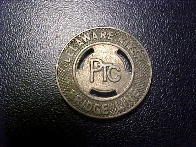 PTC - DELAWARE RIVER PHILADELPHIA CAMDEN BRIDGE TOKEN! FREE SHIPPING ...