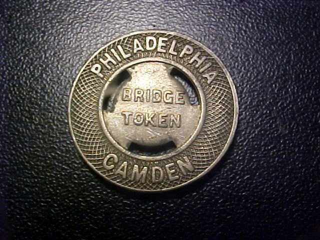 PTC - DELAWARE RIVER PHILADELPHIA CAMDEN BRIDGE TOKEN! FREE SHIPPING ...