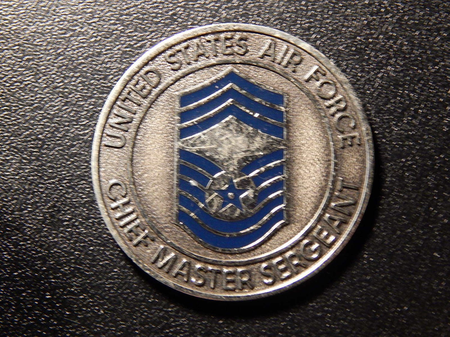 UNITED STATES AIR FORCE CHIEF MASTER SARGEANT CHALLENGE COIN! OO110DHS1
