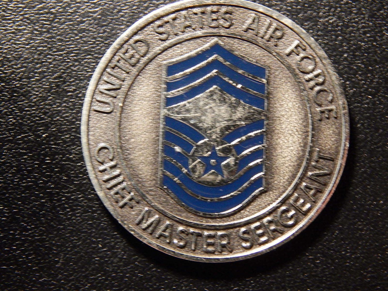 UNITED STATES AIR FORCE CHIEF MASTER SARGEANT CHALLENGE COIN! OO110DHS1