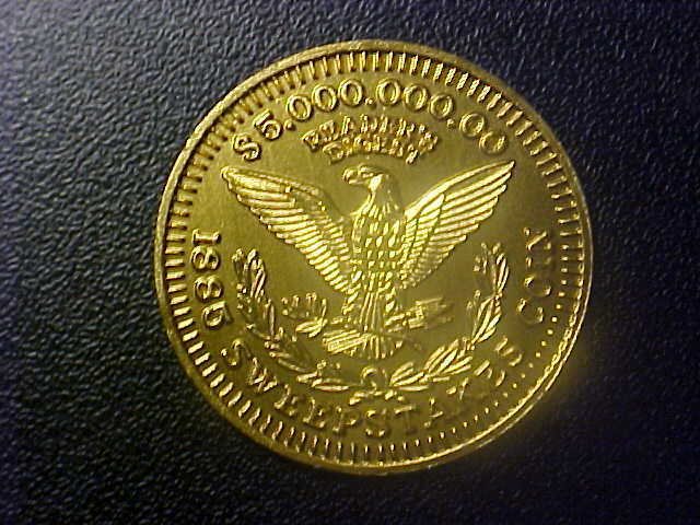 READER'S DIGEST $5,000,000.00 1885 SWEEPSTAKES COIN! FREE SHIPPING ...