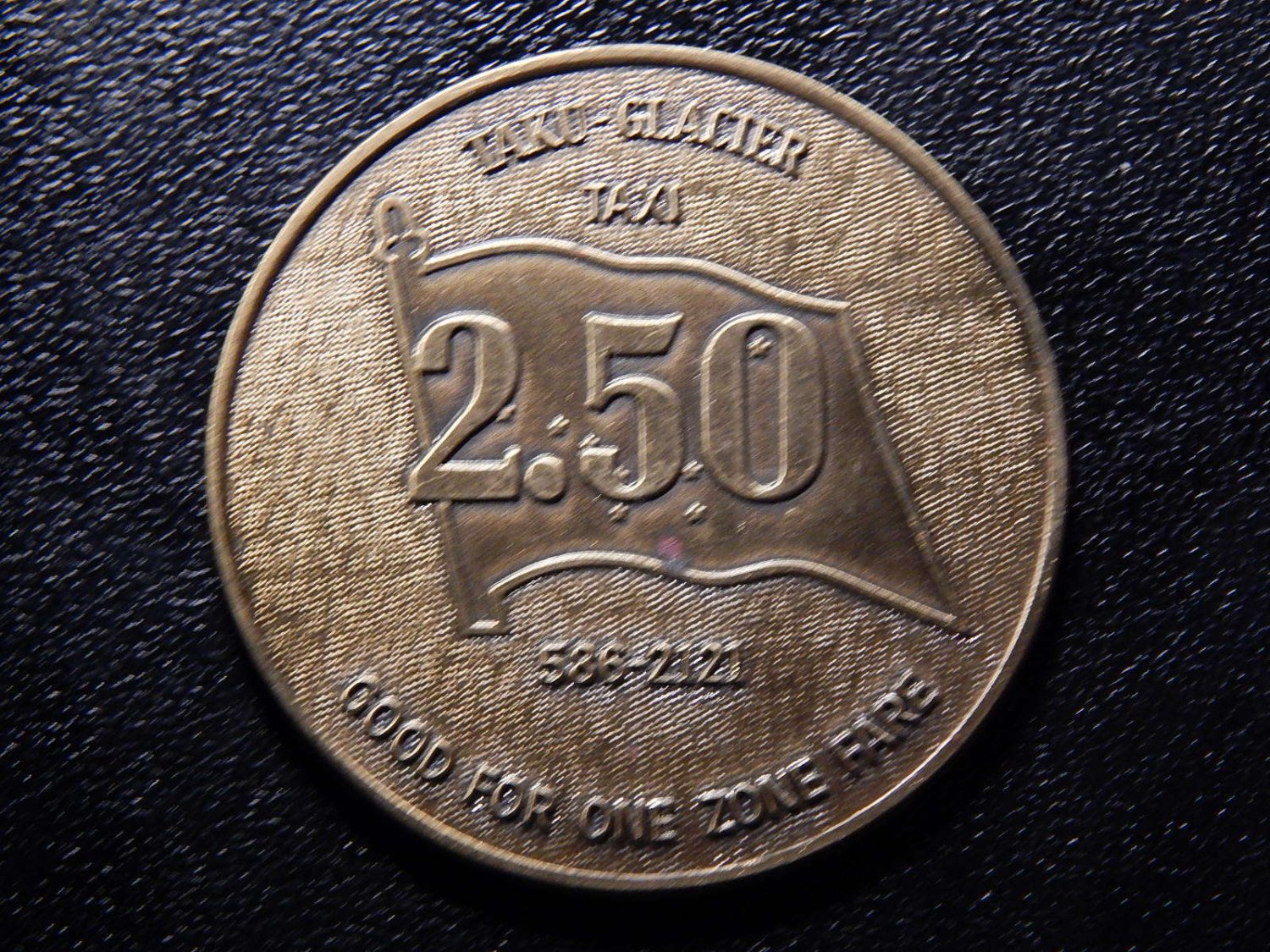 JUNEAU ALASKA 100TH ANNIVERSARY COMMEMORATIVE TAKU-GLACIER TAXI TOKEN ...