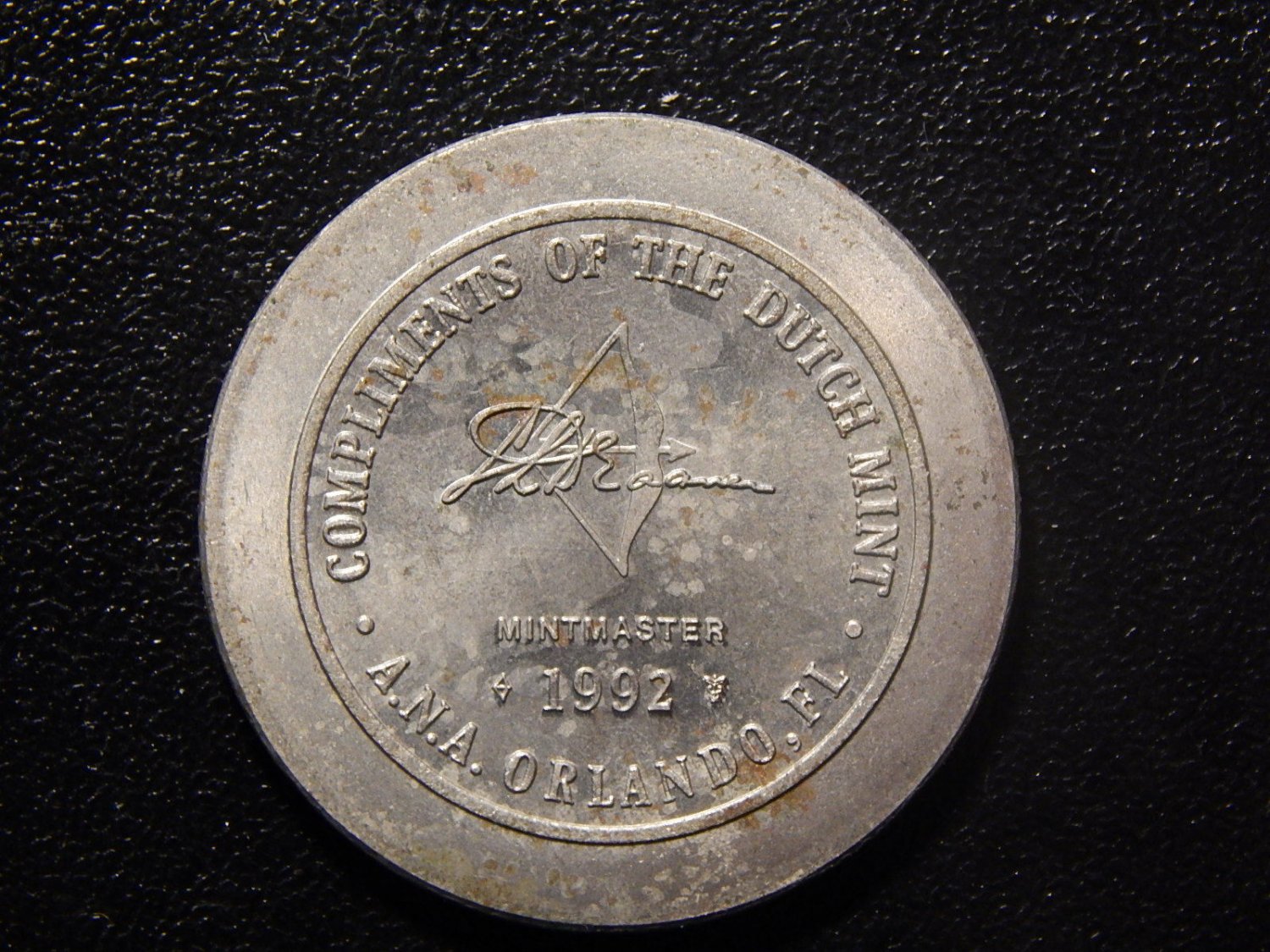 COMPLIMENTS OF THE DUTCH MINT A.N.A. ORLANDO FLORIDA TOKEN! NN139TXX