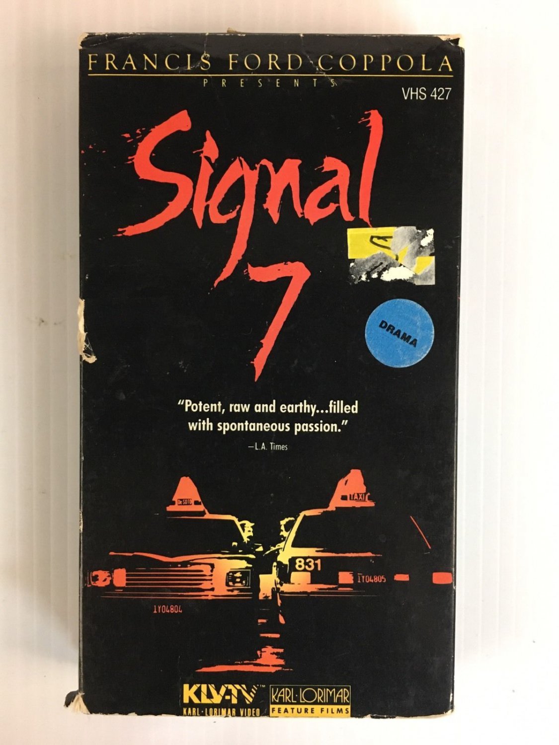 Signal 7 (VHS, 1987) RARE , Francis Ford Coppola Presents