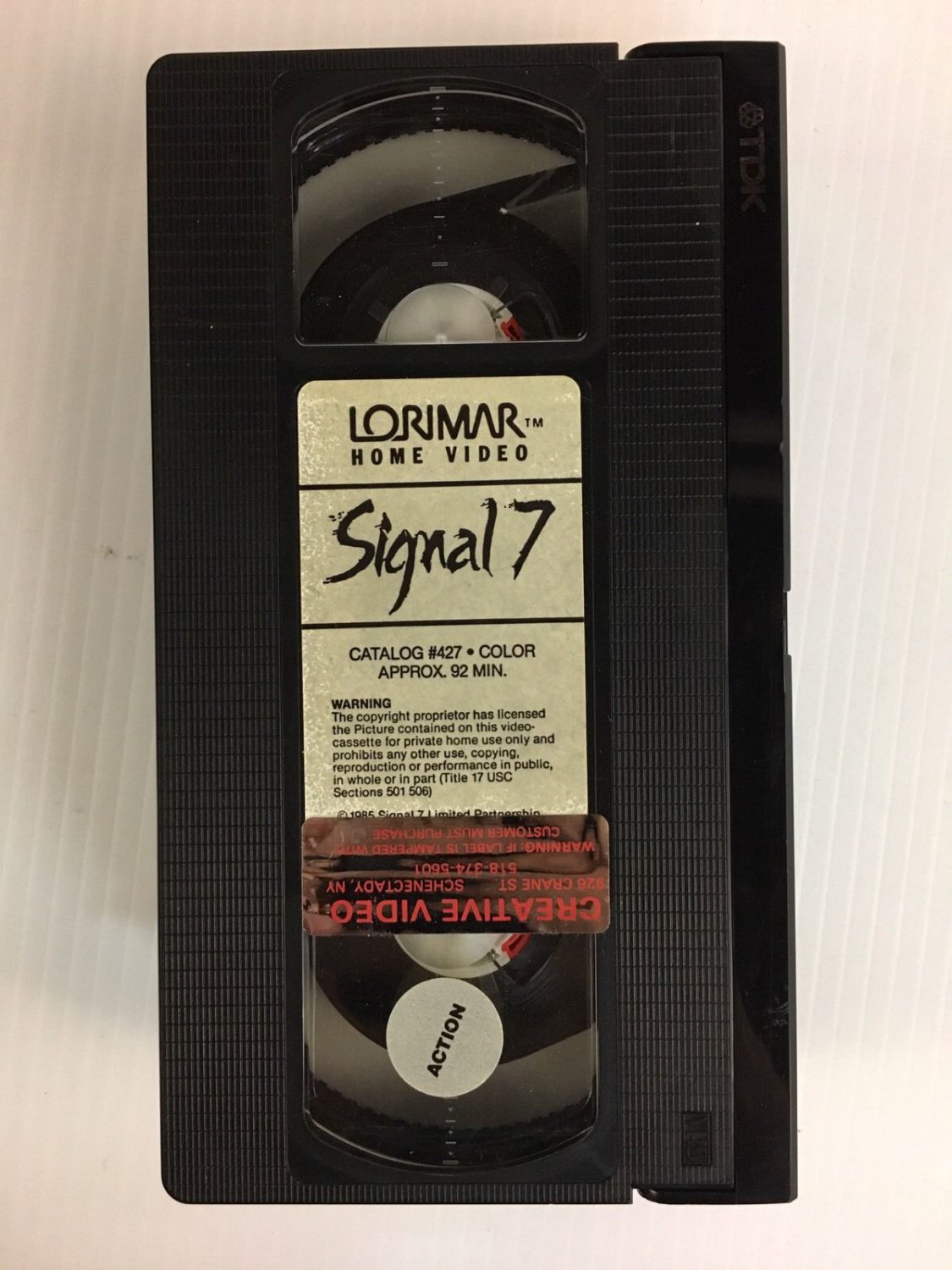 Signal 7 (VHS, 1987) RARE , Francis Ford Coppola Presents