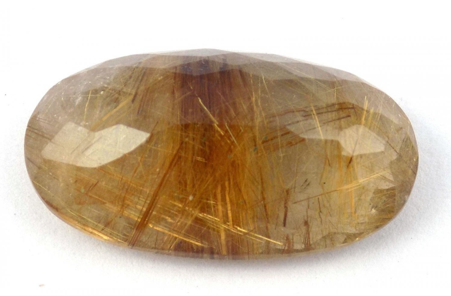 1 Pcs AAA Natural Golden Rutile Oval 15x27mm 24.31Cts Normal Cut Loose ...