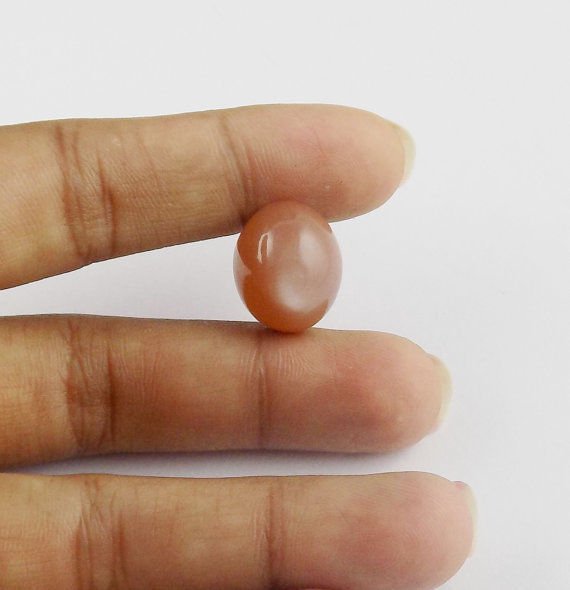 1 Pcs Natural Brown Moonstone Oval 14x17mm 15.50Cts Cabochon Cut Loose ...