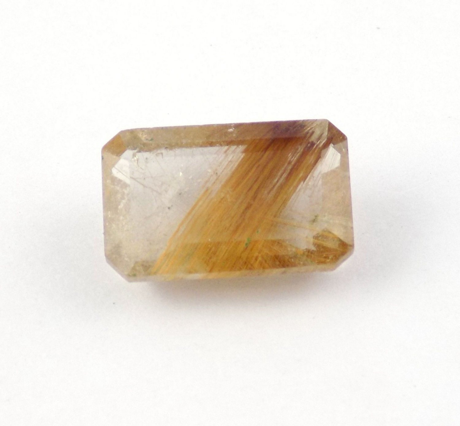 1 Pcs Natural Golden Rutile Rectangle Shape 11x17mm 10.81Cts Normal Cut ...