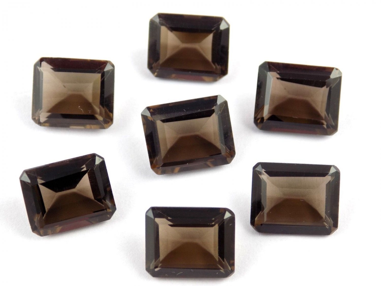 Wholesale Natural Smoky Quartz Rectangle Shape 5x7mm Normal Cut Loose ...