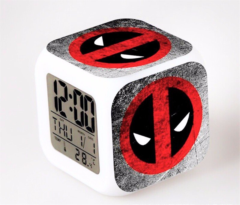 Deadpool Marvel Heroes Led Alarm Clock #02 Deadpool Movie Figures LED ...