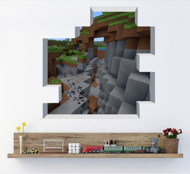 Minecraft Steve #25 Wall Sticker Wall Decals for Decorative Kids Room
