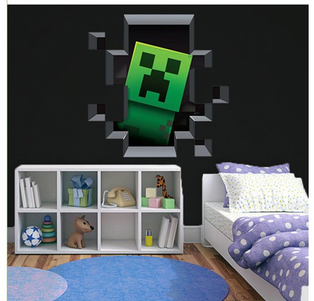 Minecraft Steve #49 Wall Sticker Wall Decals for Decorative Kids Room