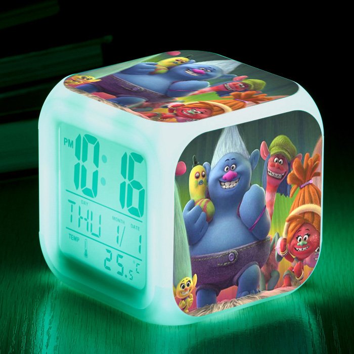 Trolls Cartoon #10 LED Alarm Clock for Gift