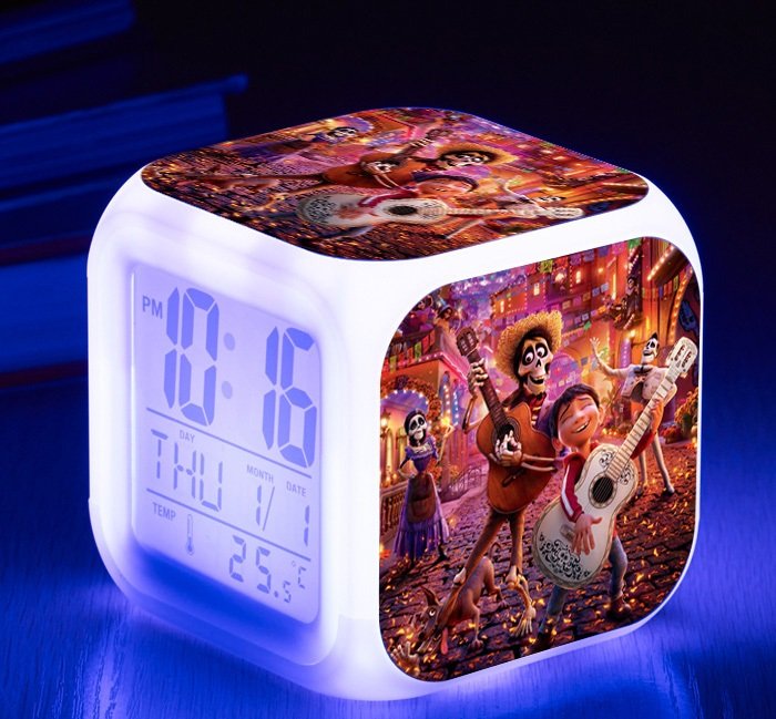 Coco Cartoon #01 LED Alarm Clock for Gift