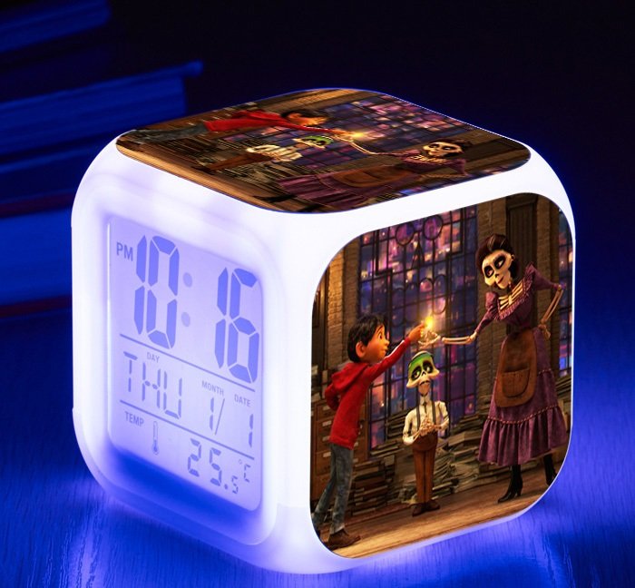 Coco Cartoon #02 LED Alarm Clock for Gift