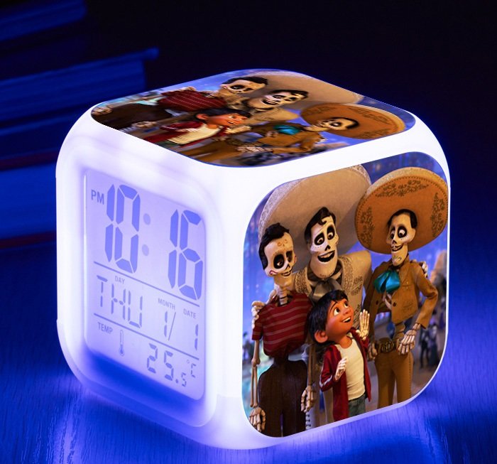 Coco Cartoon #05 LED Alarm Clock for Gift