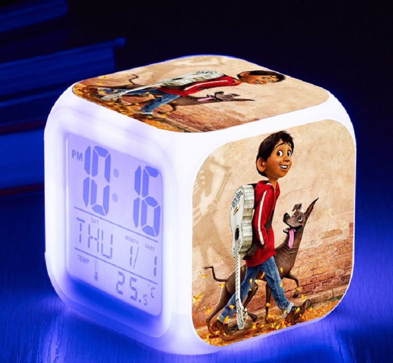Coco Cartoon #07 LED Alarm Clock for Gift