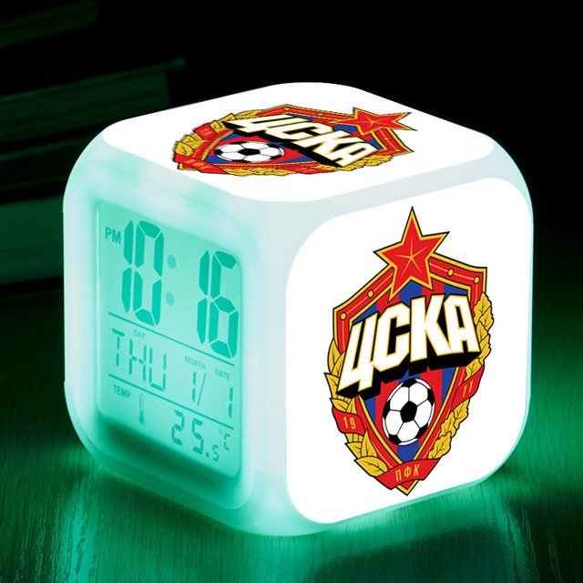 4CKA Football Football Club #25 LED Alarm Clock for Gift
