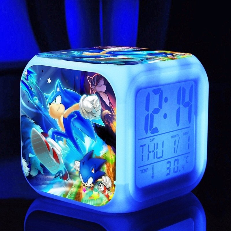 Sonic the Hedgehog #07 LED Alarm Clock for Gift