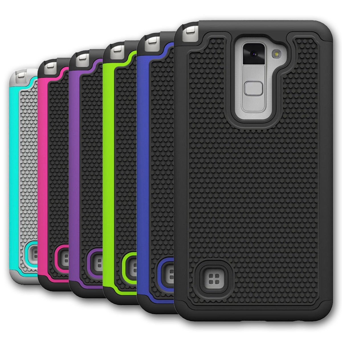 For LG Stylo 2 V VS835 Cases Hybrid Armor Dual Layer ShockProof ...