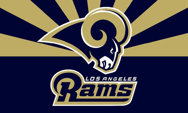 Top design Los Angeles Rams flag 90x150cm polyester banner with 2 Metal ...