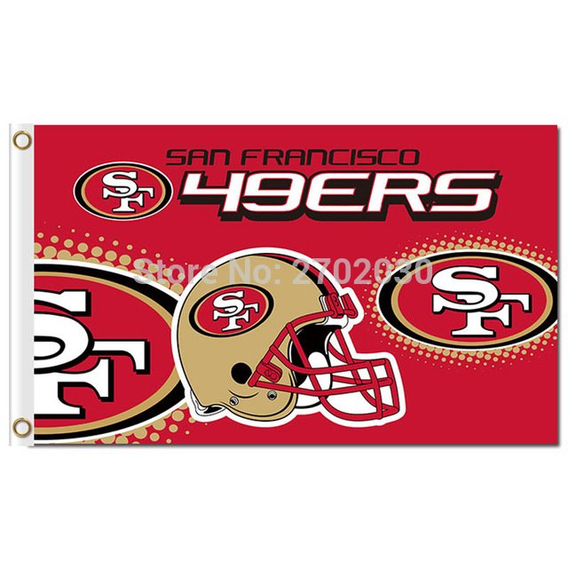 San Francisco 49ers banner Faithful Custom Flag Premium Team Football ...
