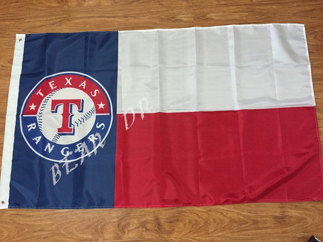 Texas Rangers flag 3ftx5ft Banner 100D Polyester Flag metal Grommets