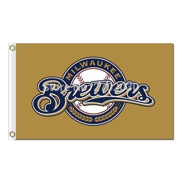 Baseball Design Milwaukee Brewers Flag World Series Champions Super ...