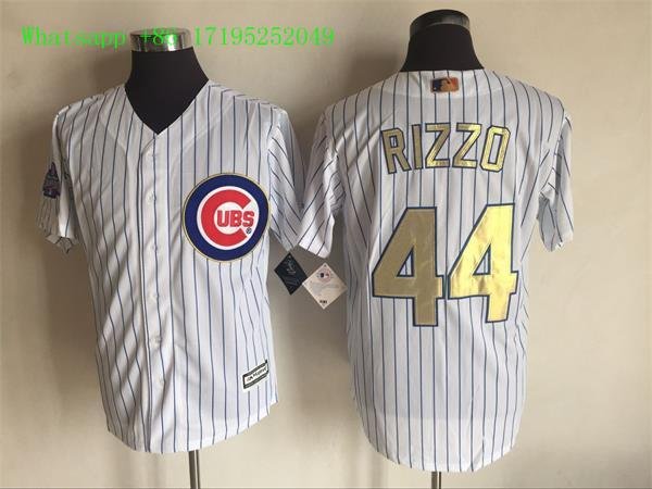 44 Anthony Rizzo Men Stitched Jersey Size S to 3 XL white