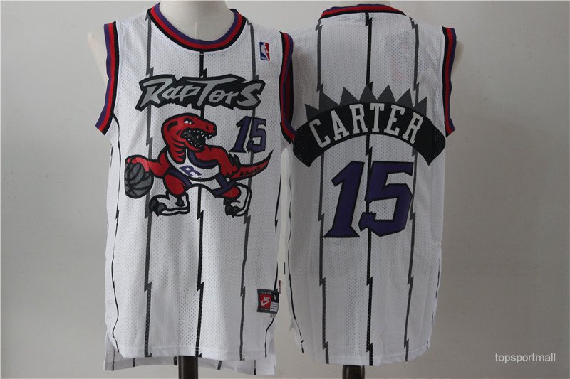 15 Vince Carter Stitched Jersey Size S to 3 XL white