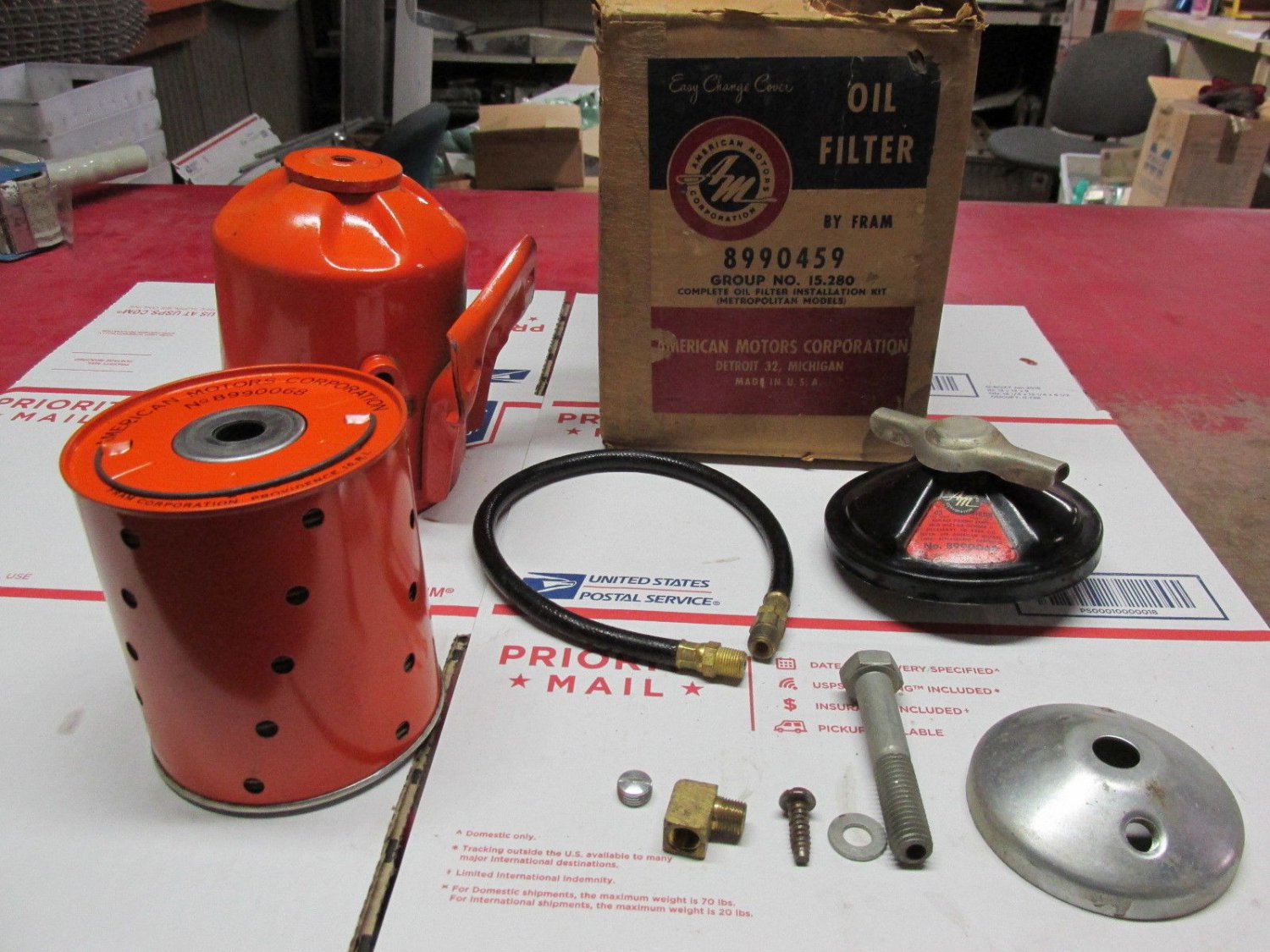 1954 1955 1956 1957 1958 1959 1960 AMC NASH METROPOLITAN OIL FILTER KIT ...