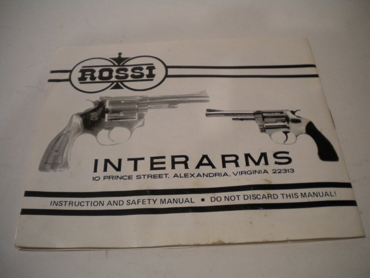 Rossi owners manual handgun revolver Model 31 38 68 69 70