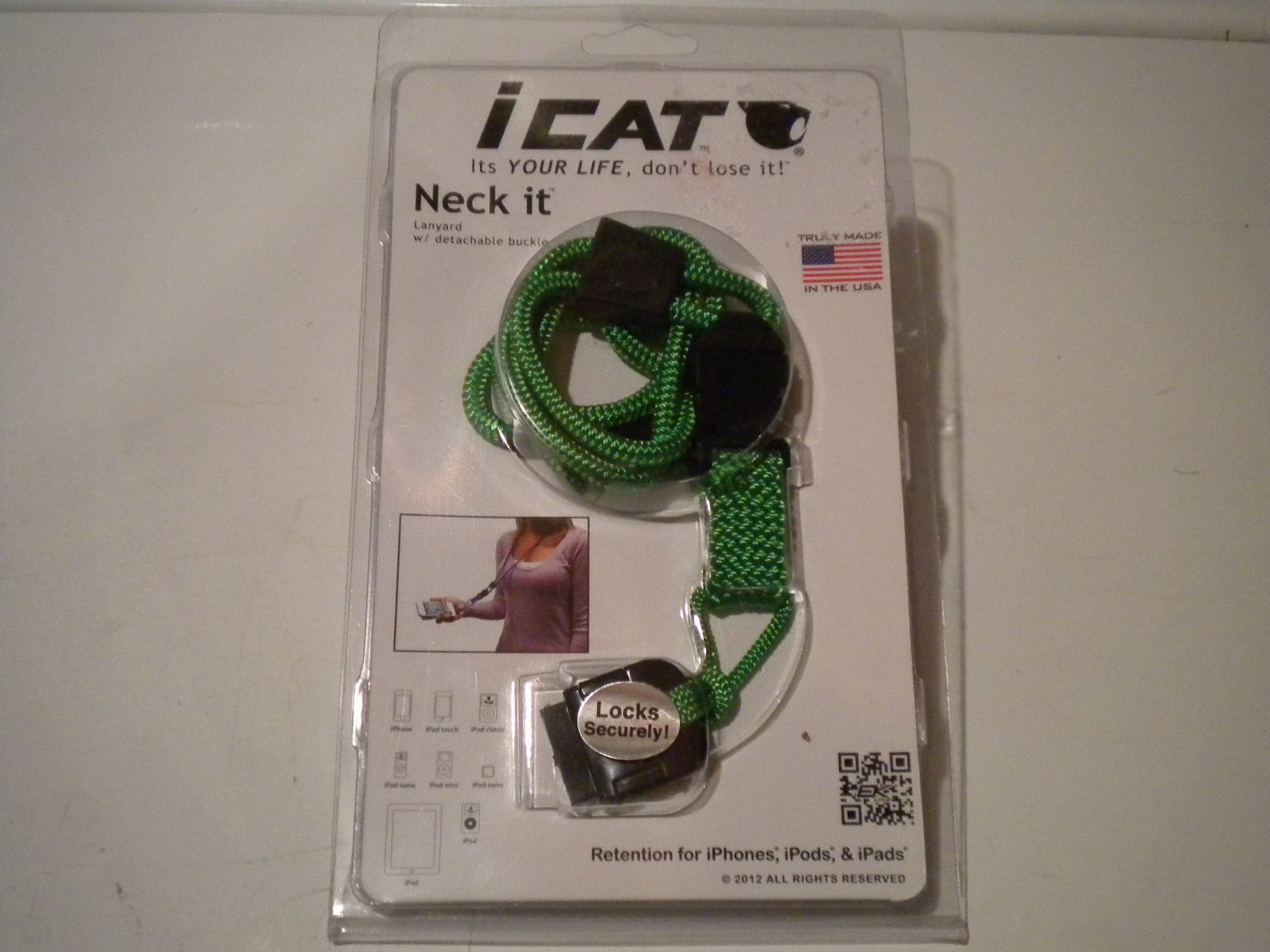 Icat Neck It Apple Iphone / Ipod Lanyard Strap Holder W/ Detachable ...