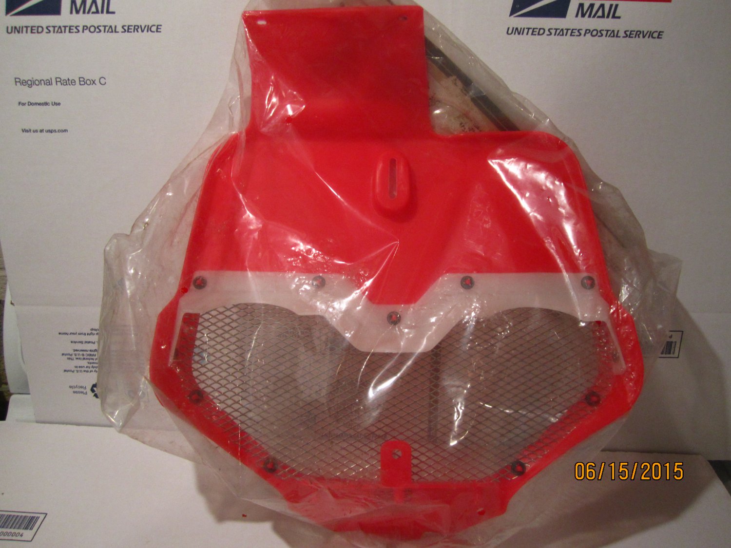 NEW UFO UNIVERSAL VENTED FRONT NUMBER PLATE Honda CR 125 250 CR125 CR250