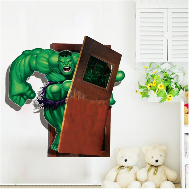 # 16A The Hulk Super Hero 3D Decal Wall Poster Decal Wall Sticker