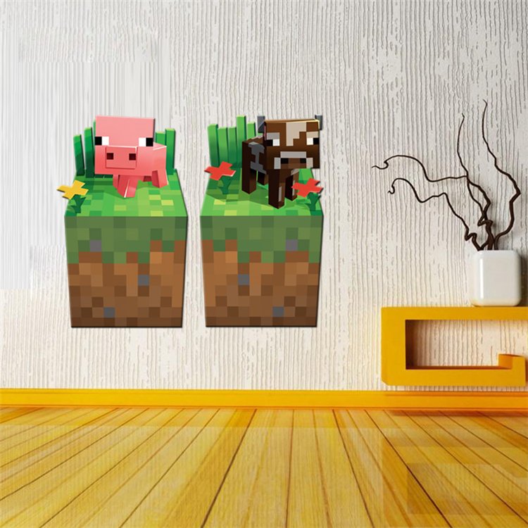 Minecraft Wall Stickers For Kids Rooms #22