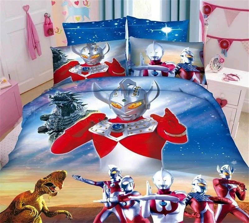 Twin Size 3pcs Ultraman #01 bedding set duvet cover bed sheet pillow cases