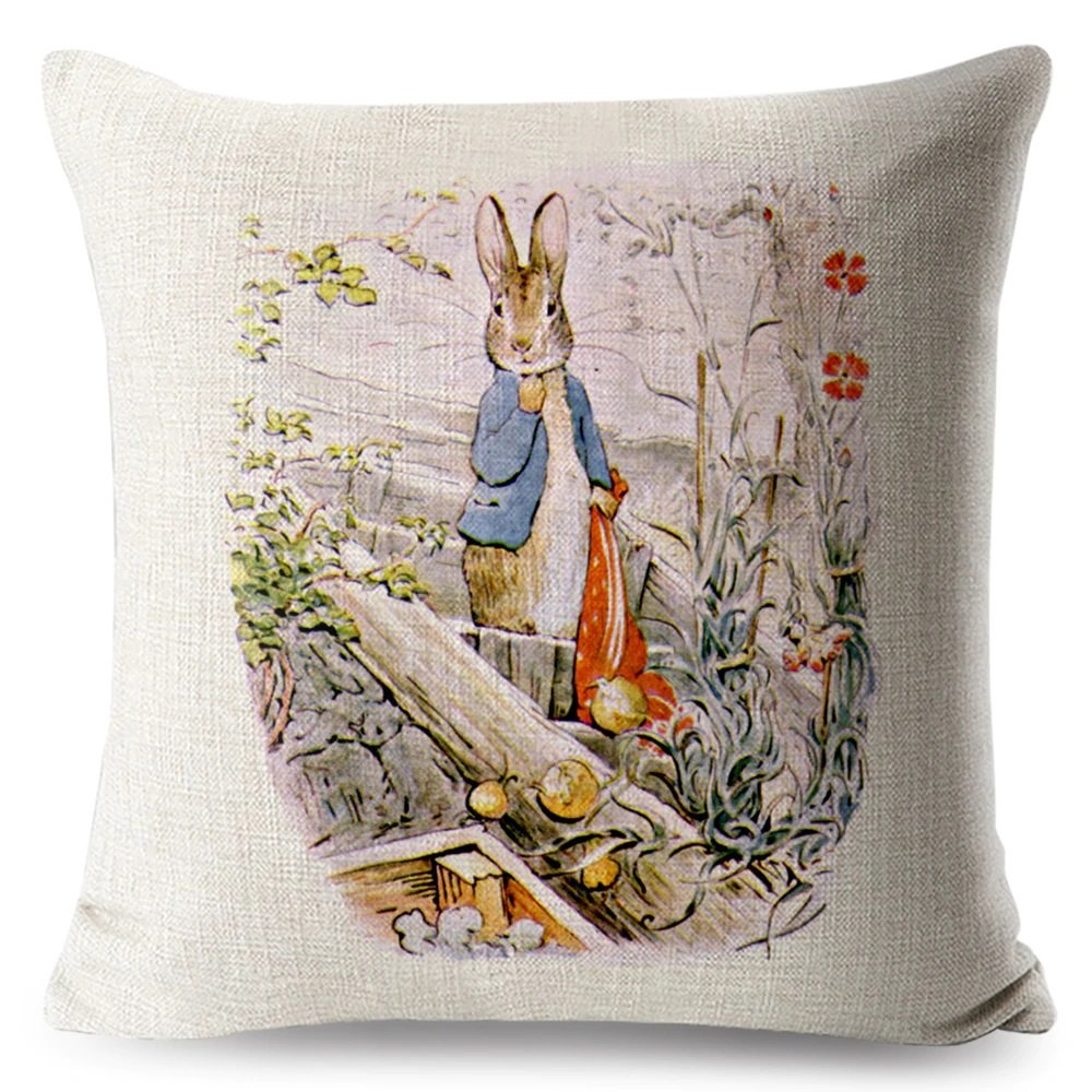 Peter Rabbit #04 Cushion Cover Square Plain 45cm*45cm