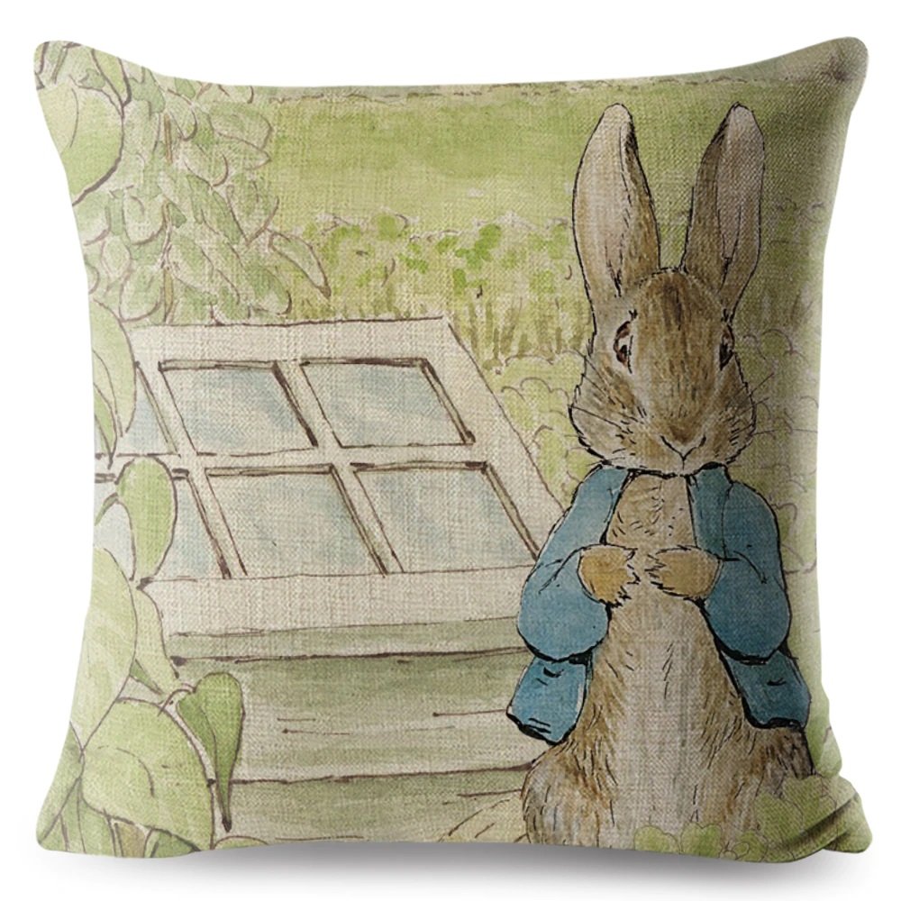 Peter Rabbit #14 Cushion Cover Square Plain 45cm*45cm