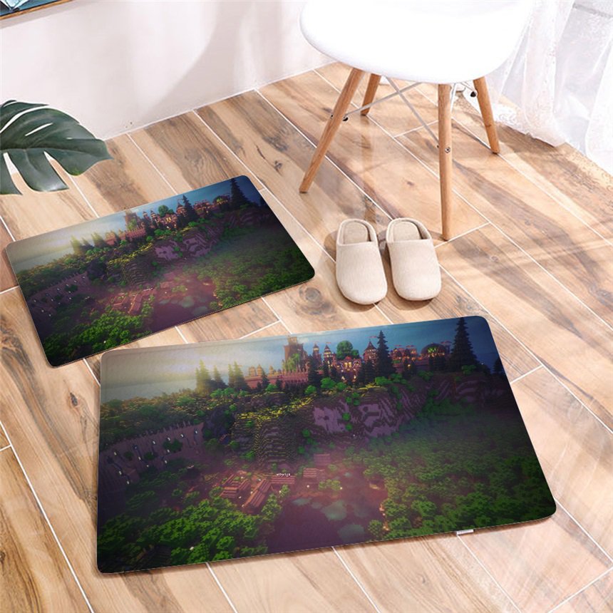 (40cmx60cm) Minecraft #07 Door Mat Non-slip Floor Mat