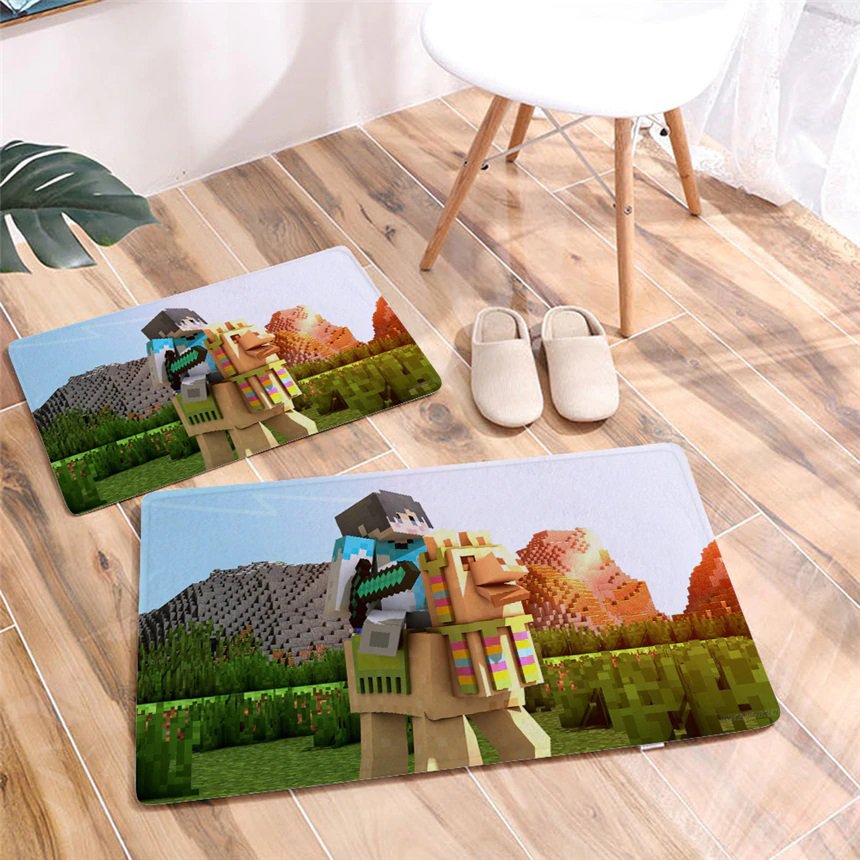 (50cmx80cm) Minecraft #05 Door Mat Non-slip Floor Mat