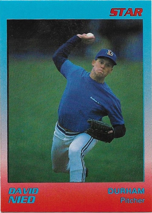 David Nied 1989 Star #16 Durham Bulls Baseball Card