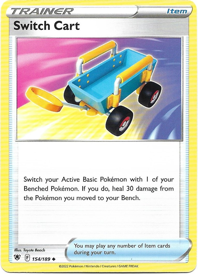 Trainer Switch Cart Astral Radiance Pokemon Trading Card 154/189