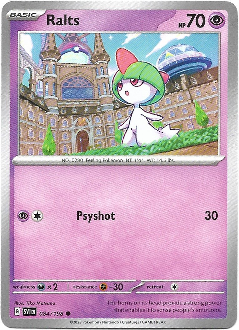 Ralts Pokemon Scarlet & Violet Trading Card 084/198